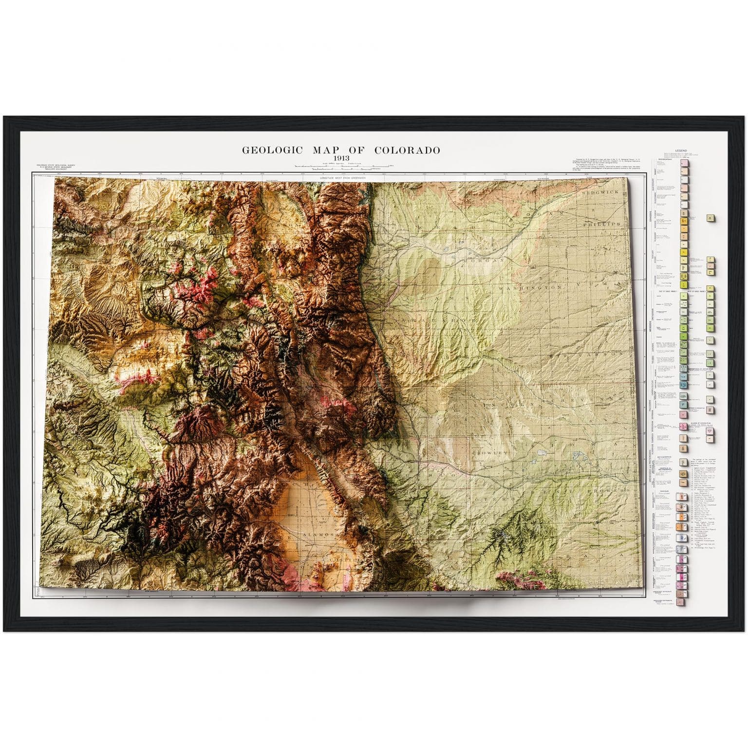 New Mexico Geologic Map 1965-Geoartmaps