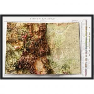 Nevada Map 1978 | 3D Map Of Nevada | Geoartmaps