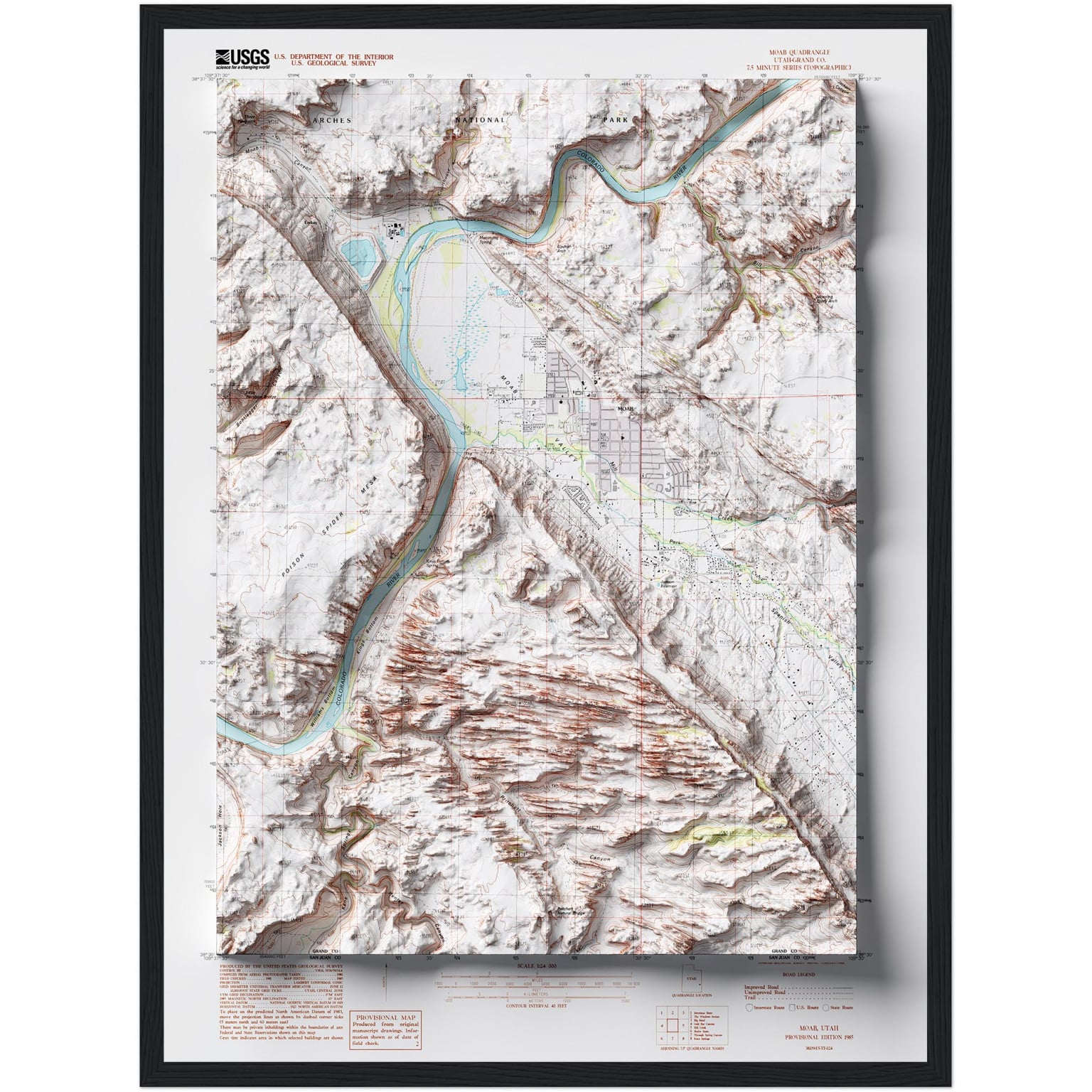 Utah Maps Posters | Utah Wall Maps | Geoartmaps