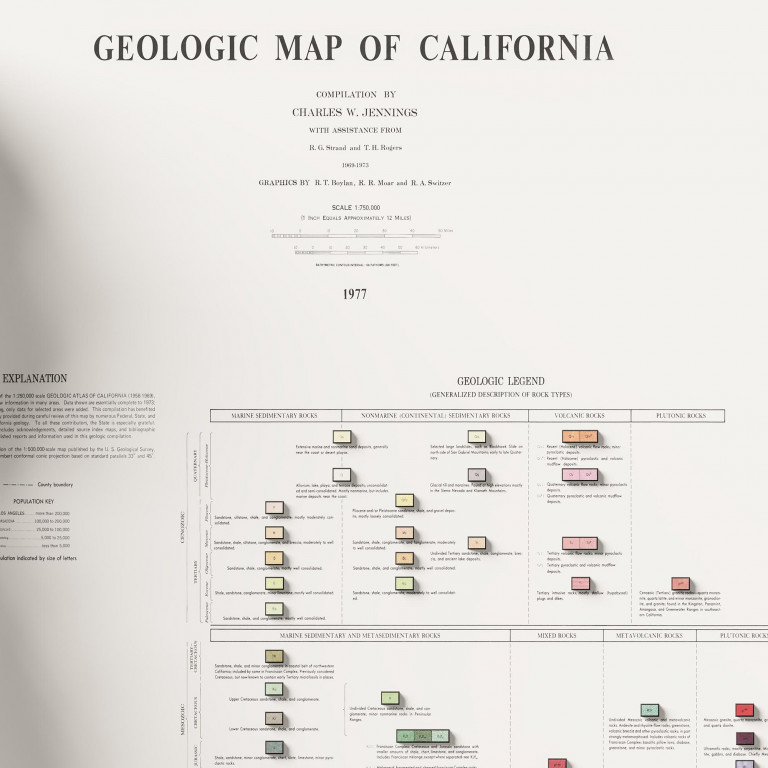 California Geologic Map | 3D Map California | Geoartmaps