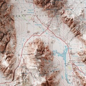 Death Valley National Park Map |Geoartmaps