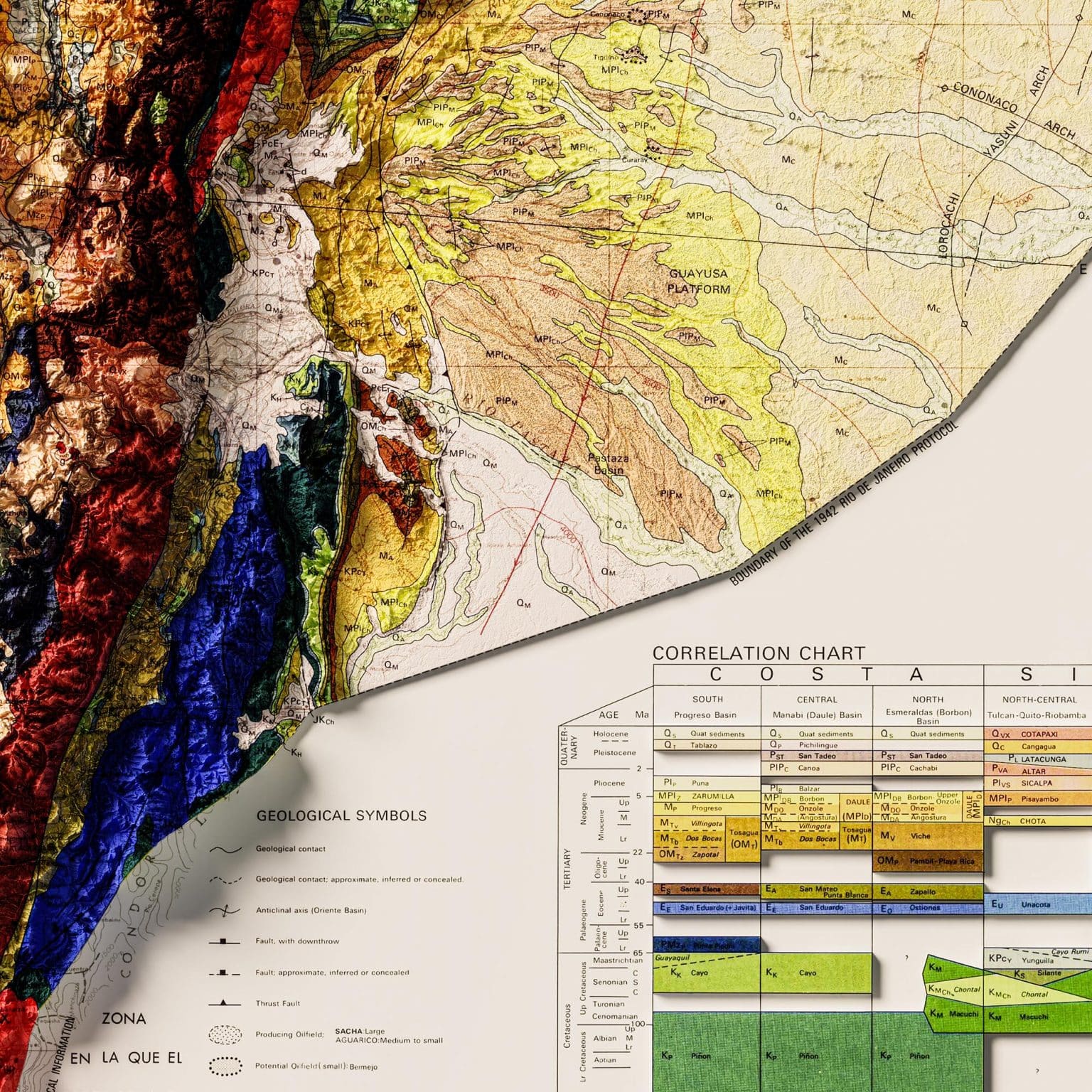 Ecuador Map | Geoartmaps | Fine Art Print
