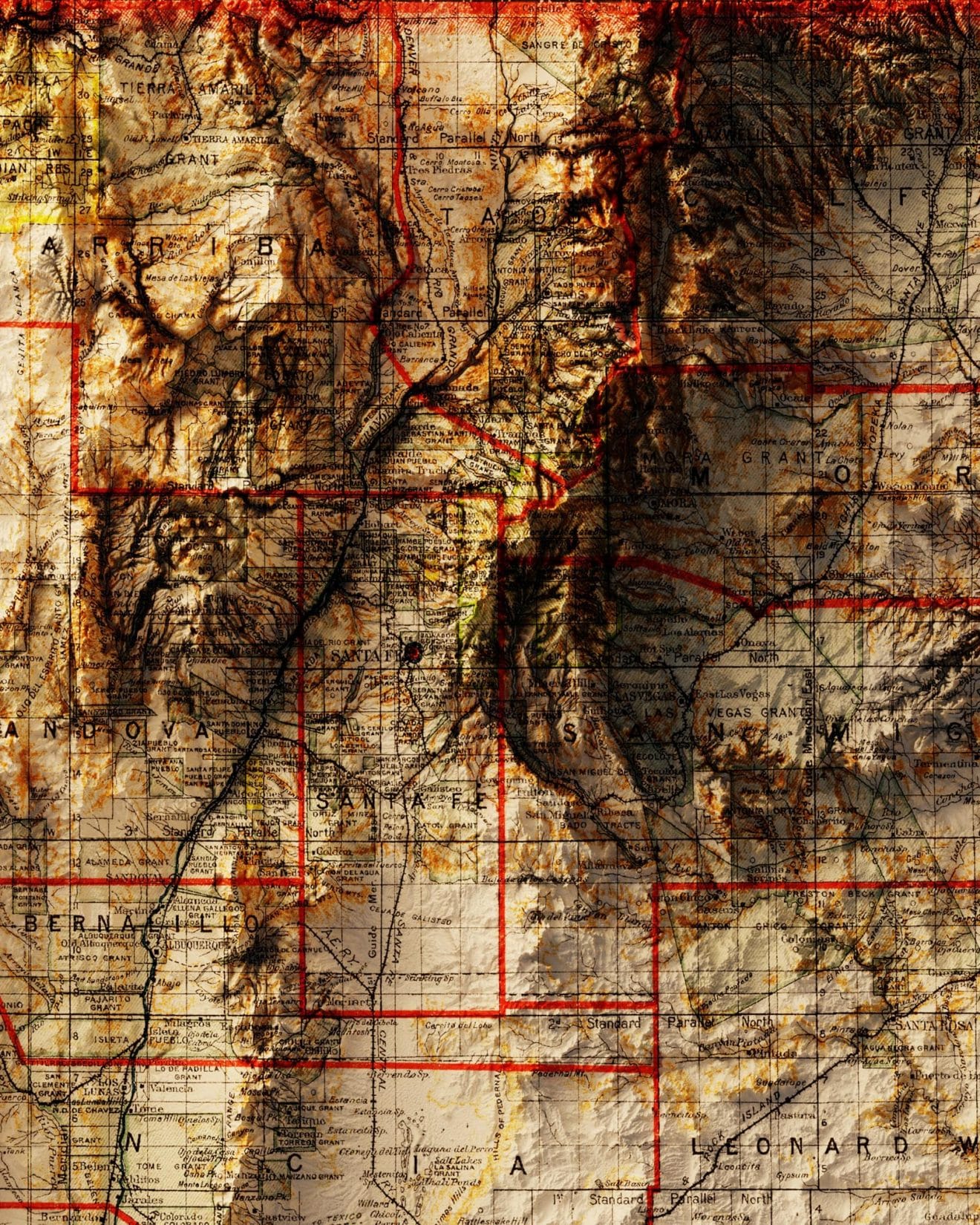 New Mexico Map 1903-Topographic Map Of New Mexico-Geoartmaps