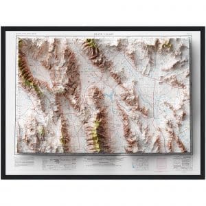 Death Valley National Park Map |Geoartmaps