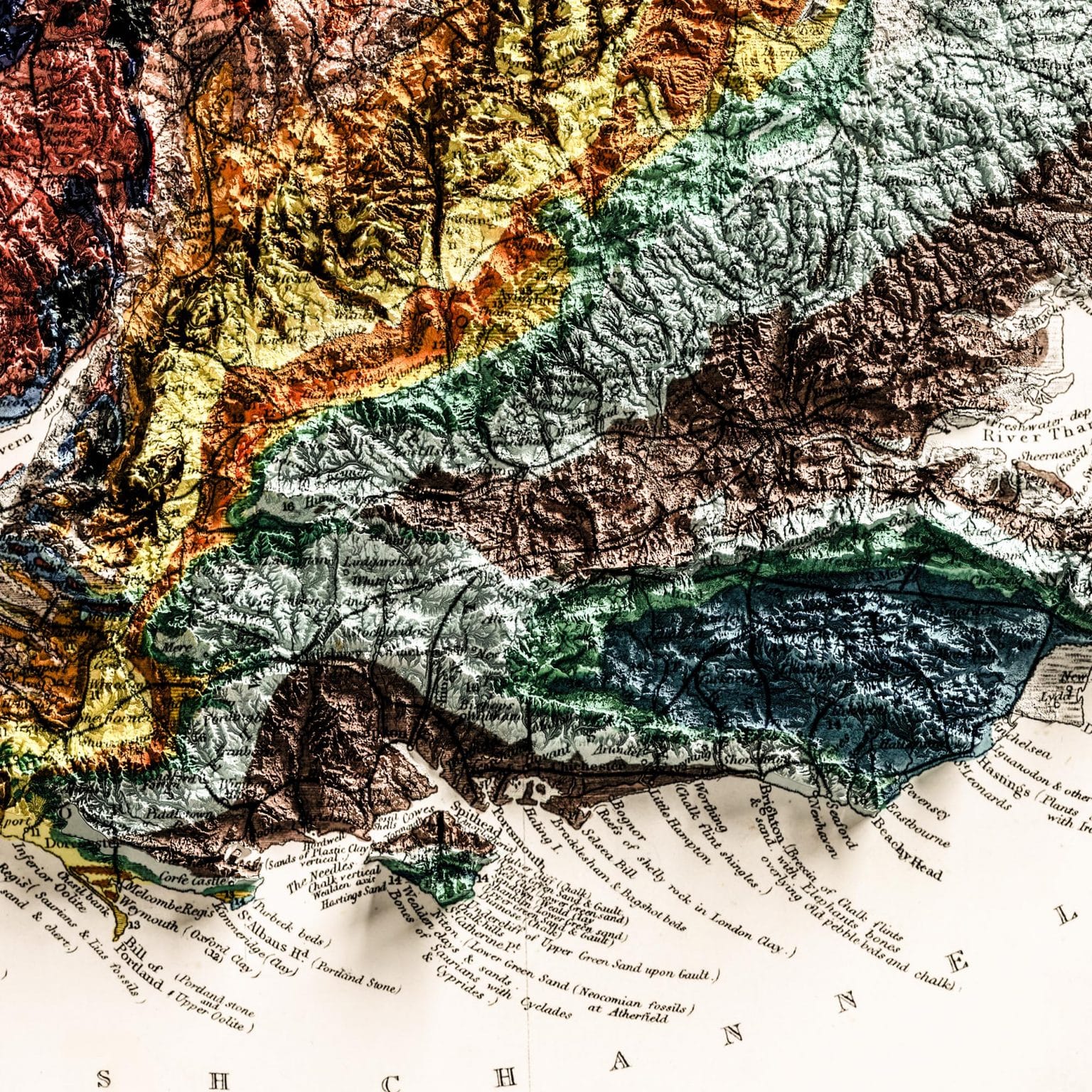 England And Wales Map 1864-Geology | Geoartmaps