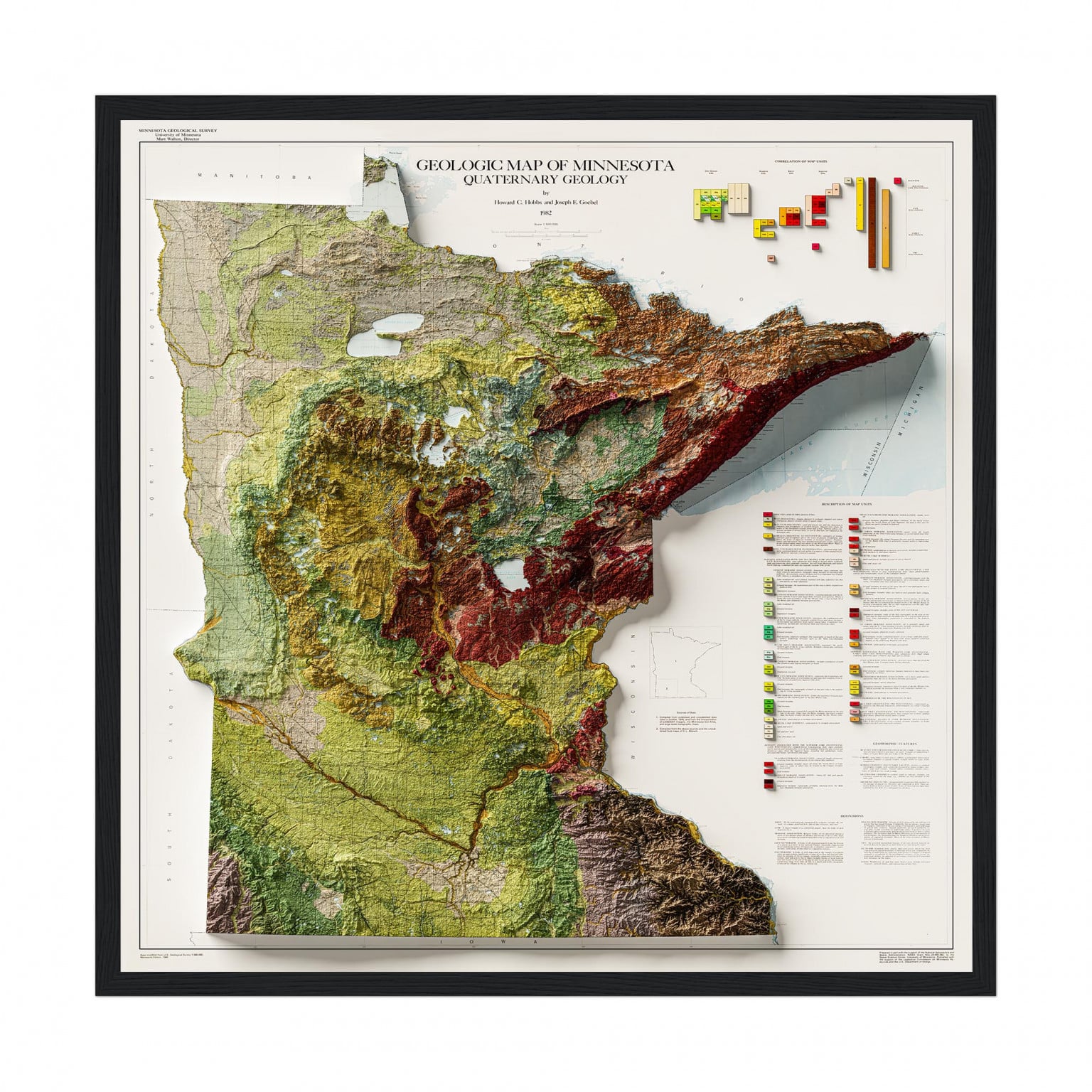 Minnesota Map | 3D Map Of Minnesota | Geoartmaps