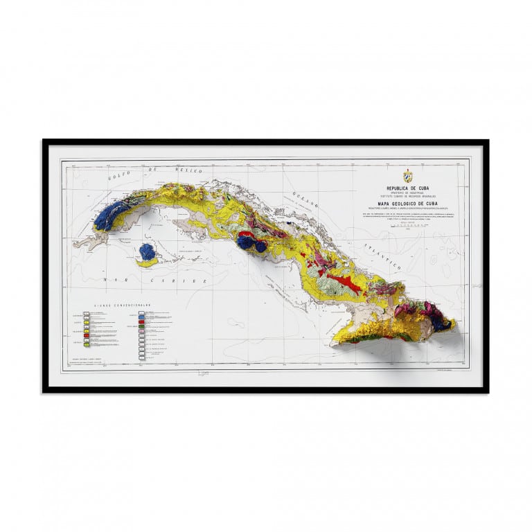 Cuba Geologic Map |3D Map Of Cuba| Geoartmaps