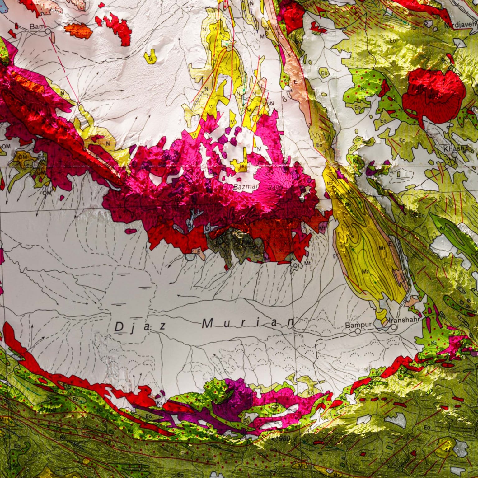 Iran Geological Map | 3D Map Of Iran | Geoartmaps