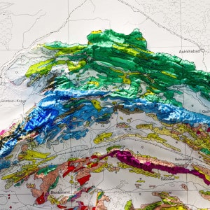 Iran Geological Map | 3D Map Of Iran | Geoartmaps
