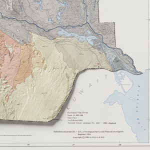 Iraq Geological Map | 3D Map Of Iraq | Geoartmaps