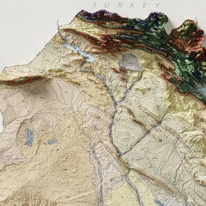 Iraq Geological Map | 3D Map Of Iraq | Geoartmaps