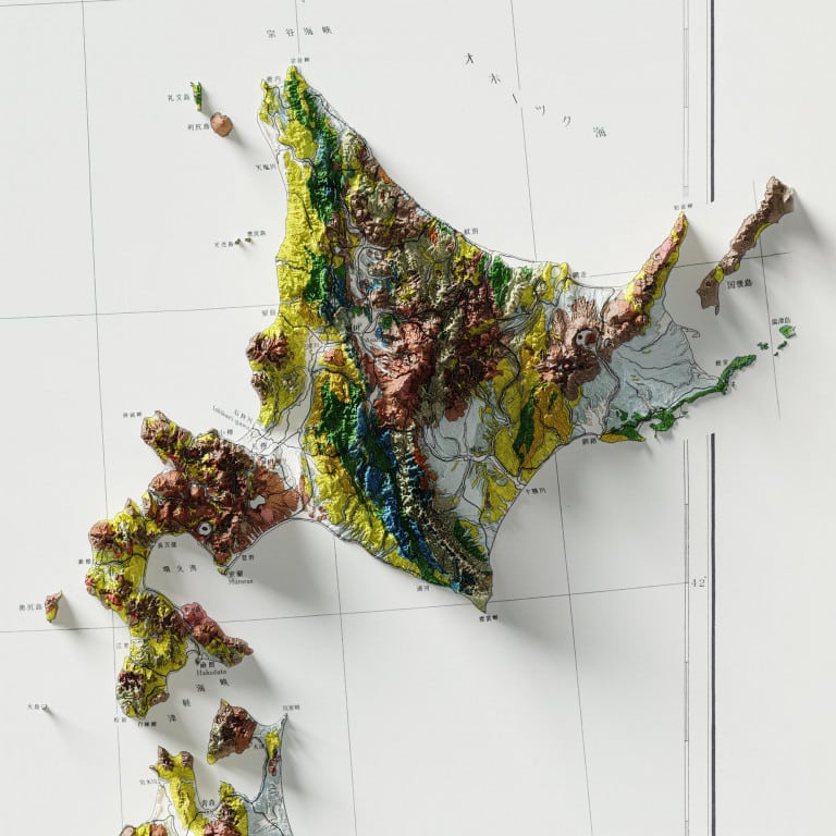 Japan Geological Map | 3D Japan Map | Geoartmaps