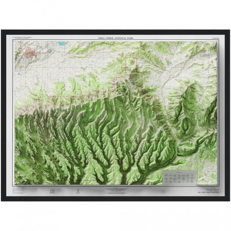 Grand Canyon Topographic Map | Map Of Grand Canyon | Geoartmaps
