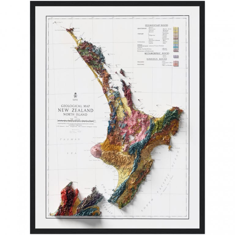 New Zealand Geological Map |3D Map New Zealand | Geoartmaps