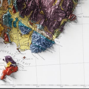 New Zealand South Island Geological Map 1947 | Geoartmaps