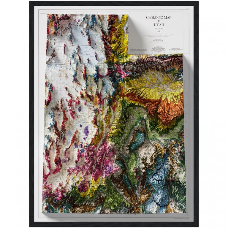 Utah Geologic Map | 3D Utah Map | Geoartmaps