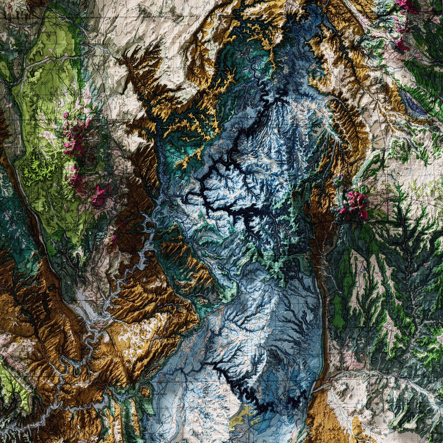 Utah Geologic Map | 3D Utah Map | Geoartmaps