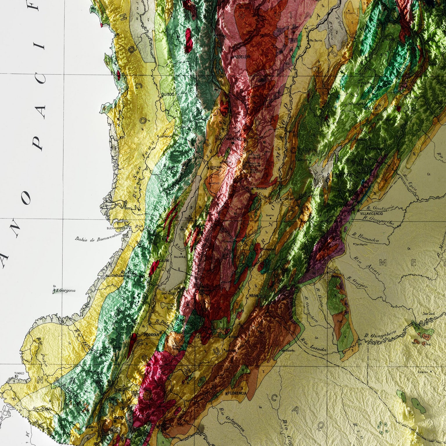 Colombia Map | 3D Map Of Colombia | Geoartmaps