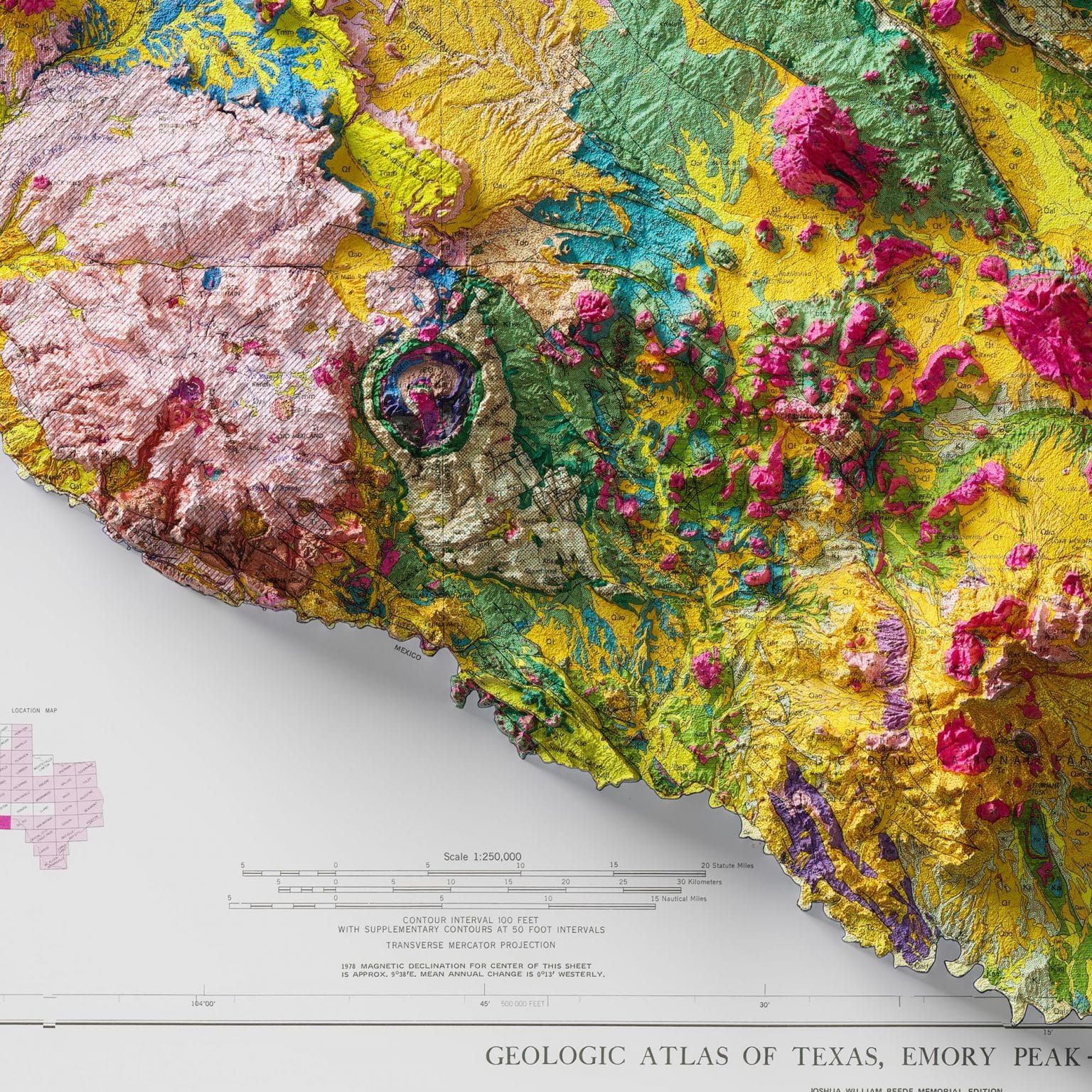 Big Bend Geologic Map-3D Map-Geoartmaps