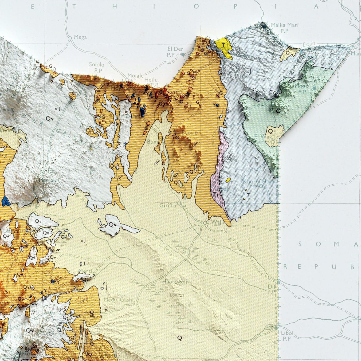 Kenya Map | 3D Map Of Kenya | Geoartmaps