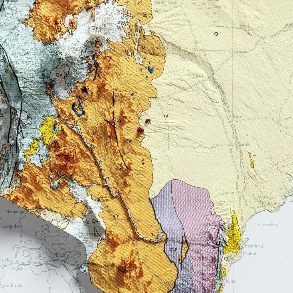 Kenya Map | 3D Map Of Kenya | Geoartmaps