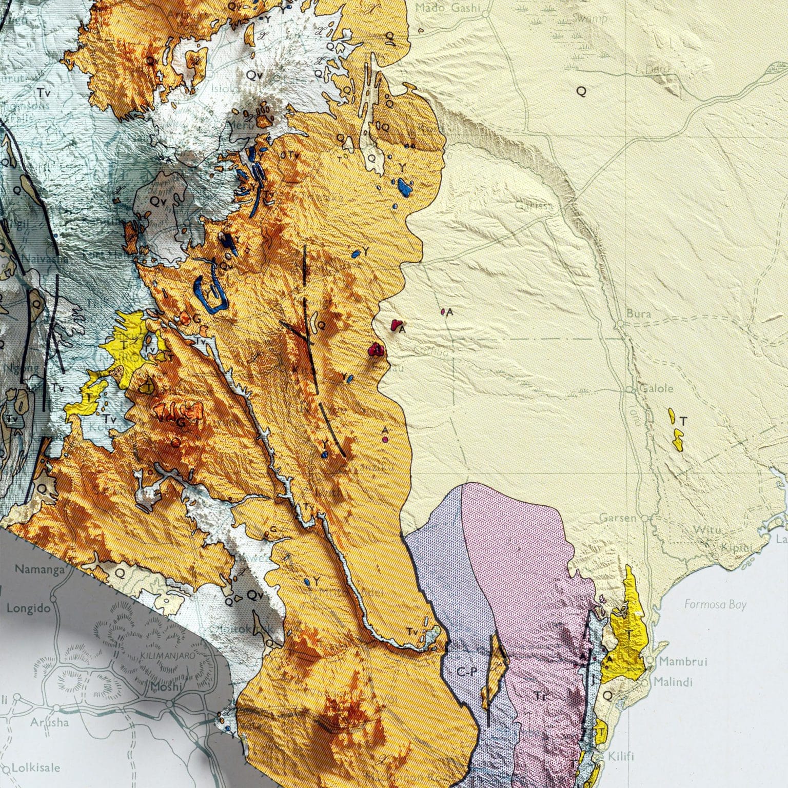 Kenya Map | 3D Map Of Kenya | Geoartmaps