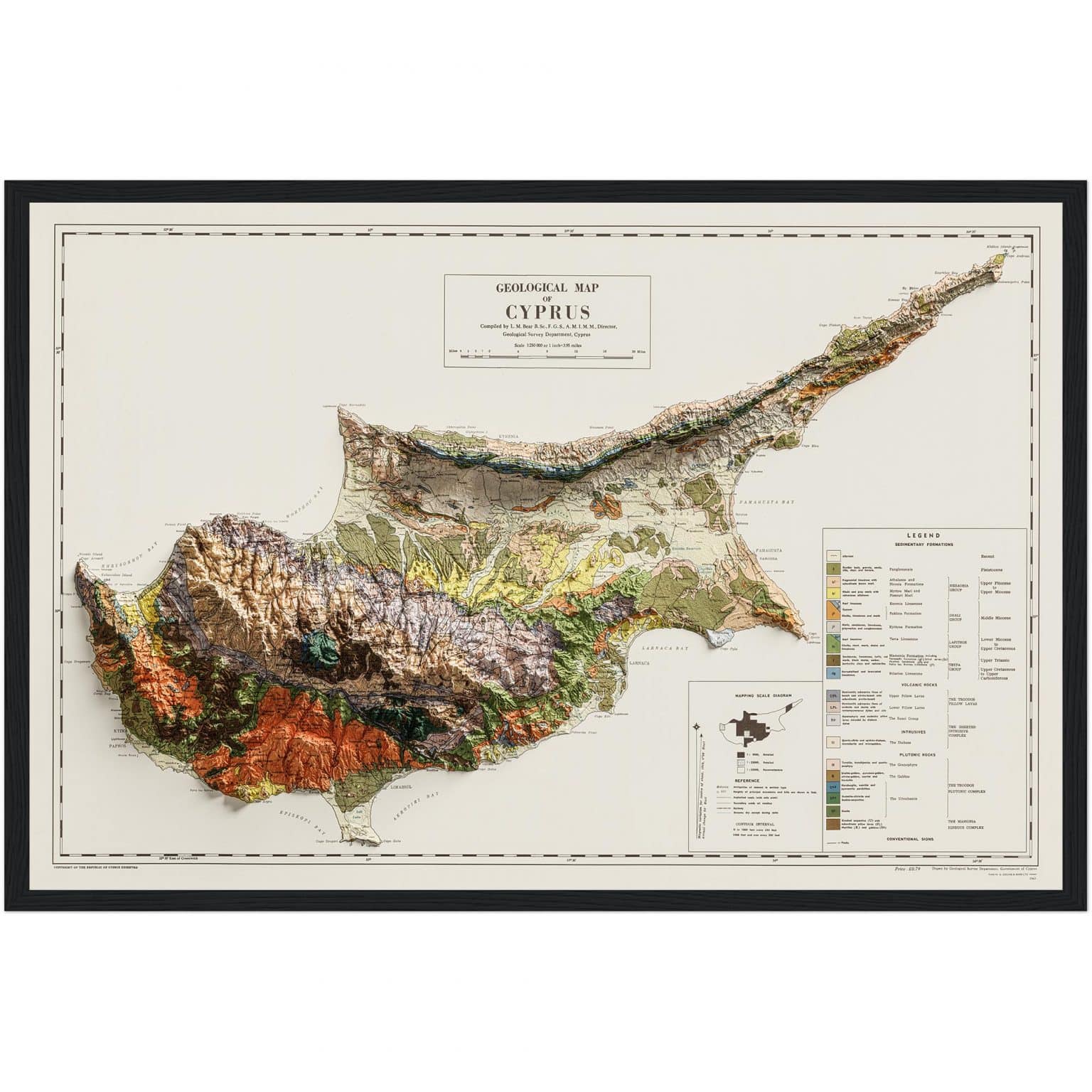 Malaysia Geological Map | 3D Malaya Map | Geoartmaps