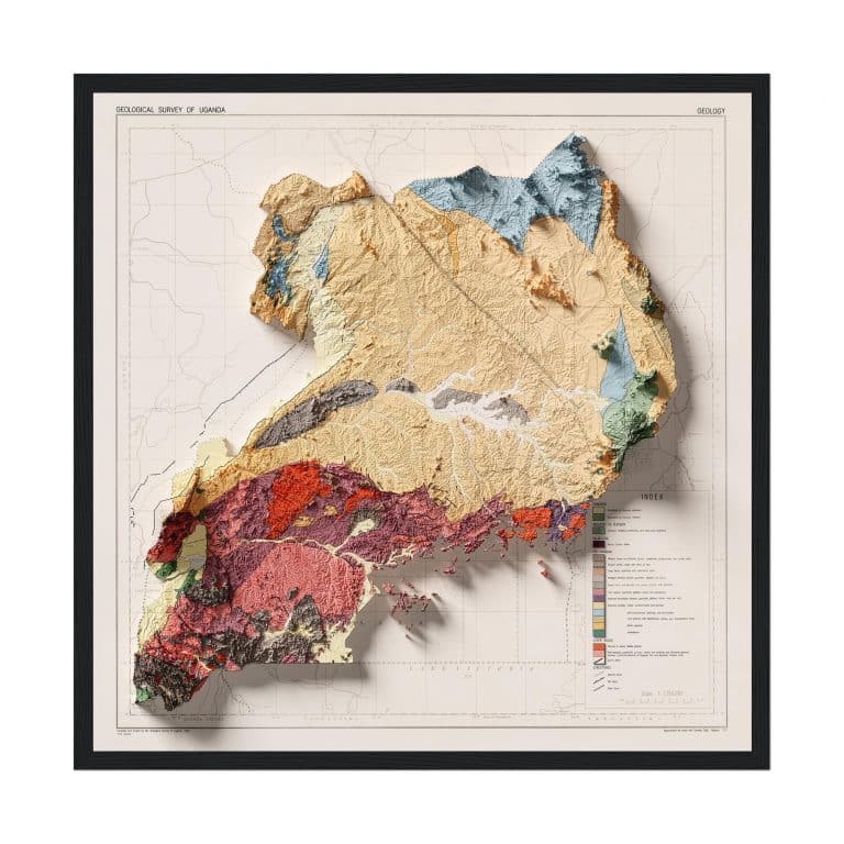 Iran Geological Map | 3D Map Of Iran | Geoartmaps