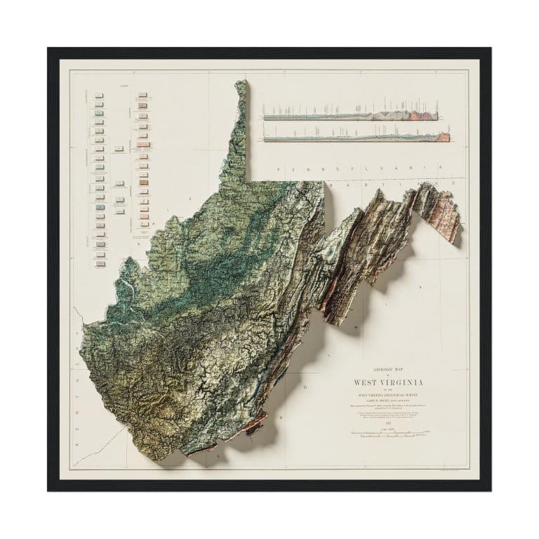 West Virginia Maps | Geoartmaps