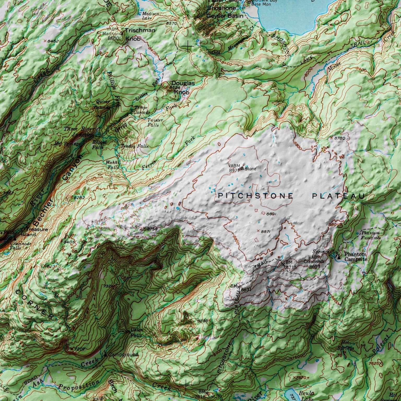 Yellowstone Topographic Map | 3D Map | Geoartmaps
